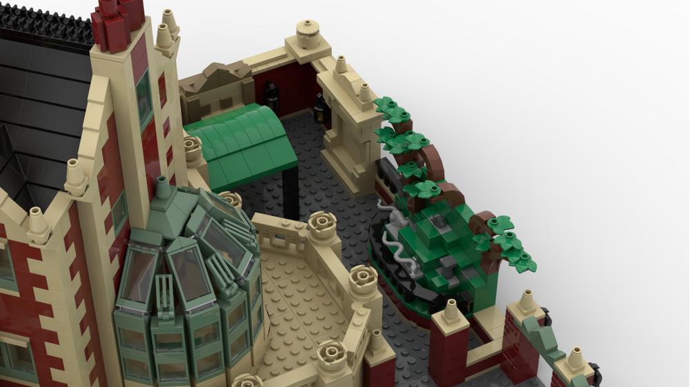 Lego Moc The Haunted Mansion By Andretect Rebrickable Build With Lego