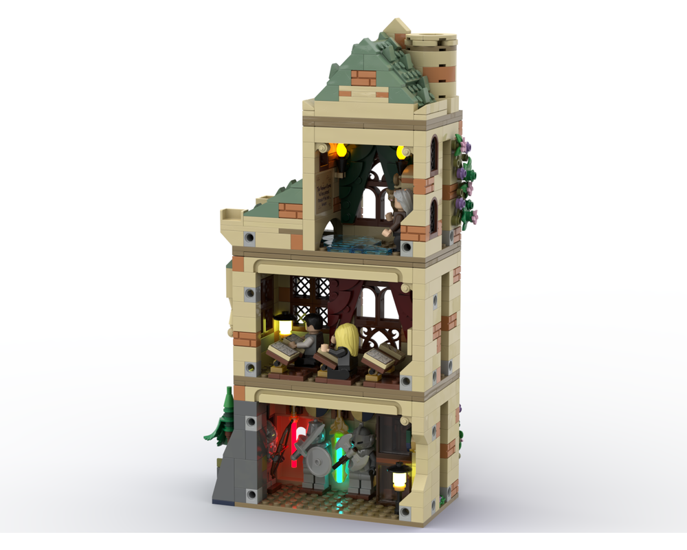 Lego Moc Hp Modular Suspension Bridge Tower By Gobsmack Rebrickable