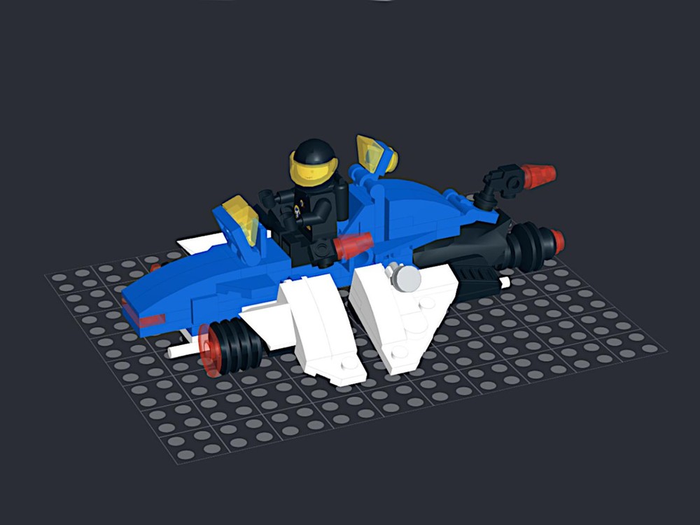 Lego Moc Space Speeder By Pturecki Rebrickable Build With Lego