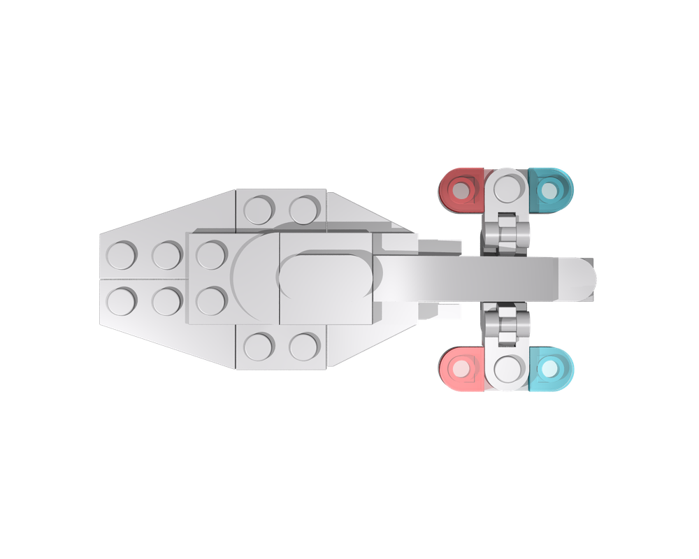 Lego Moc Micro Uss Voyager Intrepid Class Starship By Legendaj