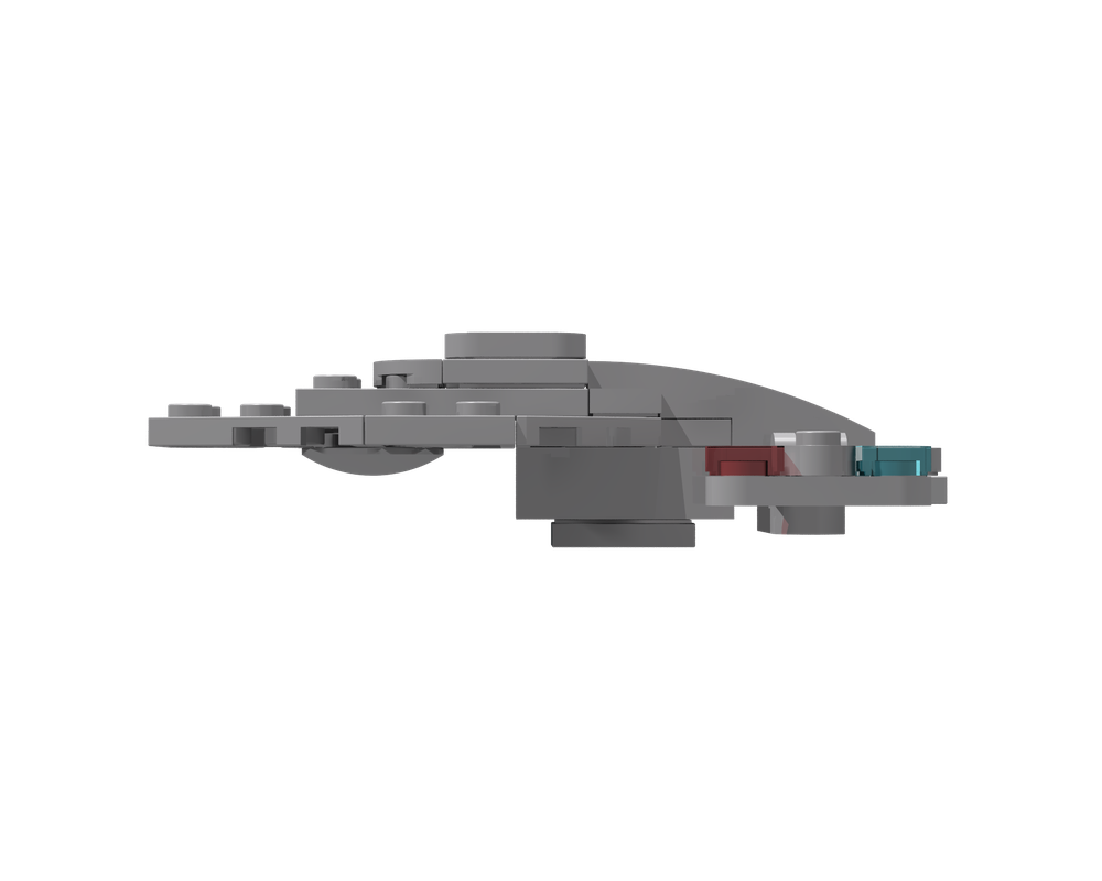 Lego Moc Micro Uss Voyager Intrepid Class Starship By Legendaj