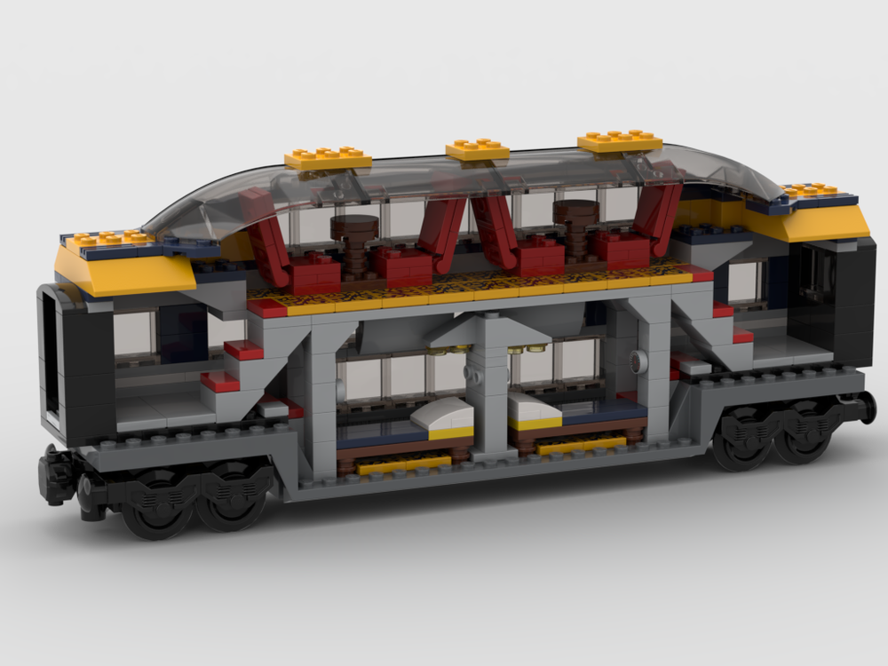 LEGO MOC Lego 60197 Double Decker Car (Observation Car) by Brick_Dad ...