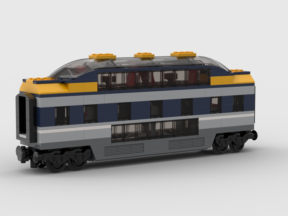 LEGO MOC Lego 60197 Double Decker Car (Observation Car) by Brick_Dad ...