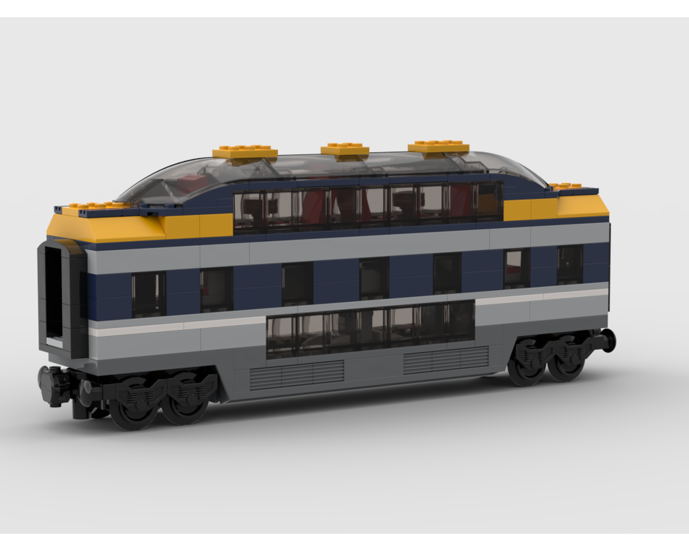 LEGO MOC Lego 60197 Double Decker Car (Observation Car) by Brick_Dad ...