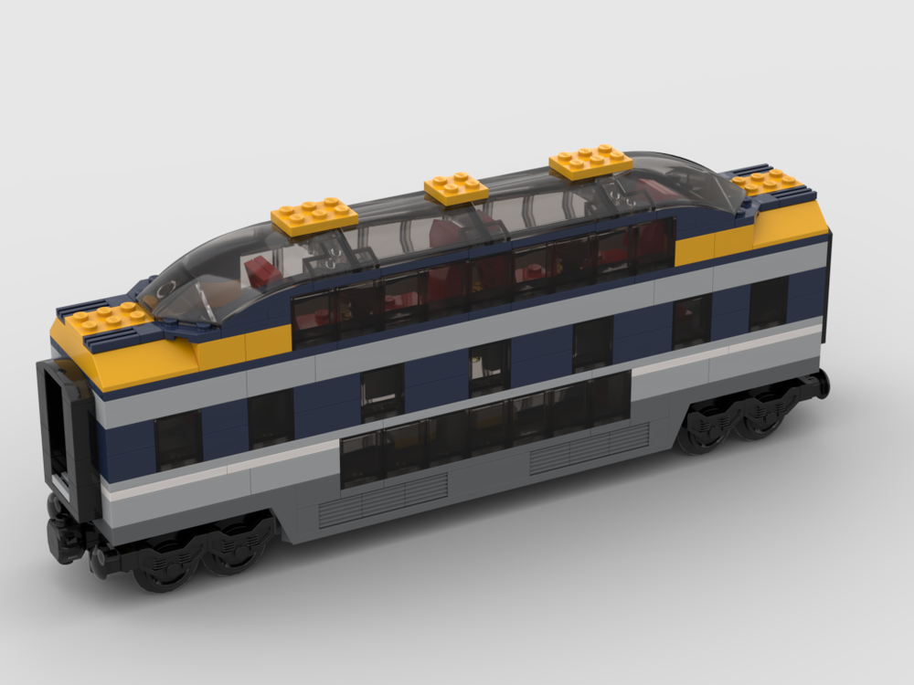 Lego Moc Lego 60197 Double Decker Car Observation Car By Brickdad