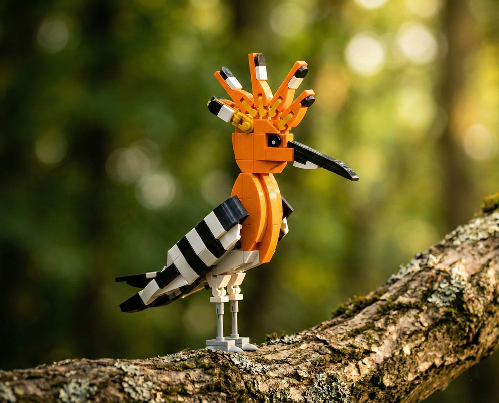 LEGO MOC Hoopoe life size by DiegoFontana | Rebrickable - Build with LEGO