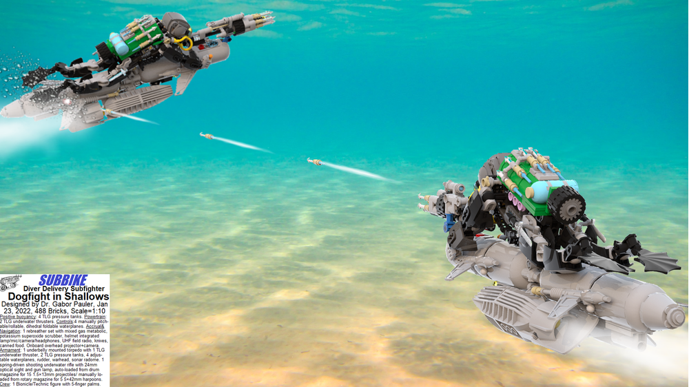 LEGO MOC SubBike Diver Delivery Subfighter by gjpauler | Rebrickable ...