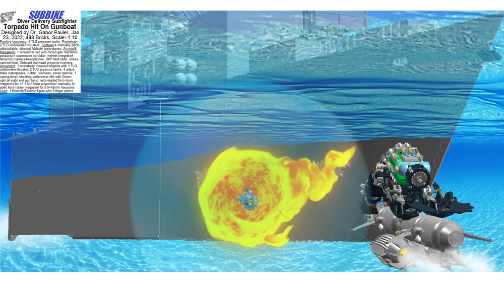 LEGO MOC SubBike Diver Delivery Subfighter by gjpauler | Rebrickable ...