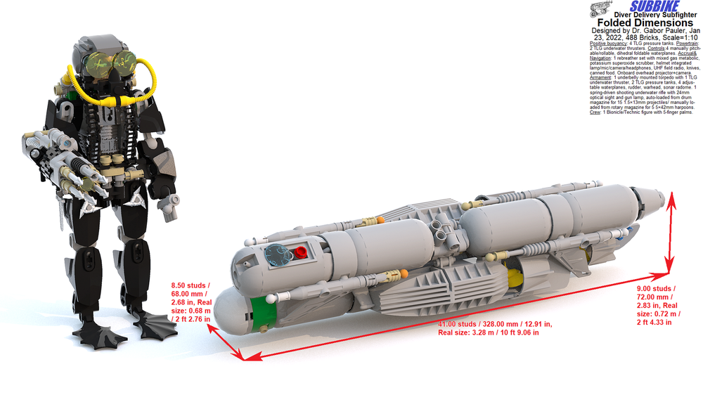 LEGO MOC SubBike Diver Delivery Subfighter by gjpauler | Rebrickable ...