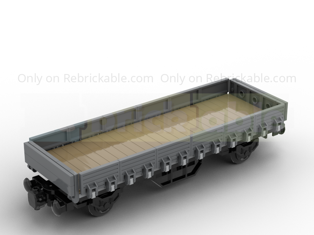 LEGO MOC 8 wide 2-axle universal flat wagon by DJP760 | Rebrickable ...