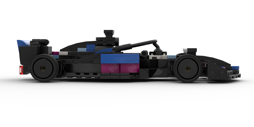 Lego Moc Formula 1 Alpine A524 By Fangtom Bricks Rebrickable Build
