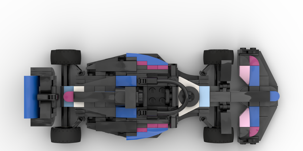 Lego Moc Formula 1 Alpine A524 By Fangtom Bricks Rebrickable Build