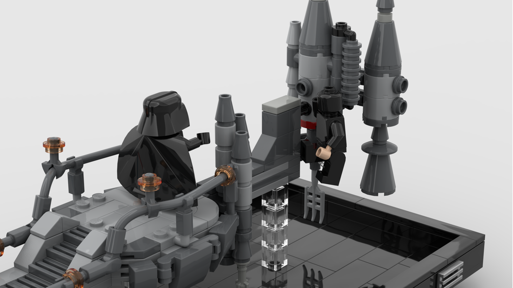 Lego Moc Star Wars Duel On Bespin Diorama Darth Vader Vs Luke