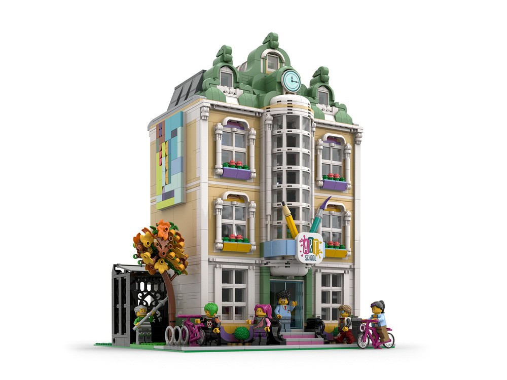 LEGO MOC Art School by BrickAtive | Rebrickable - Build with LEGO