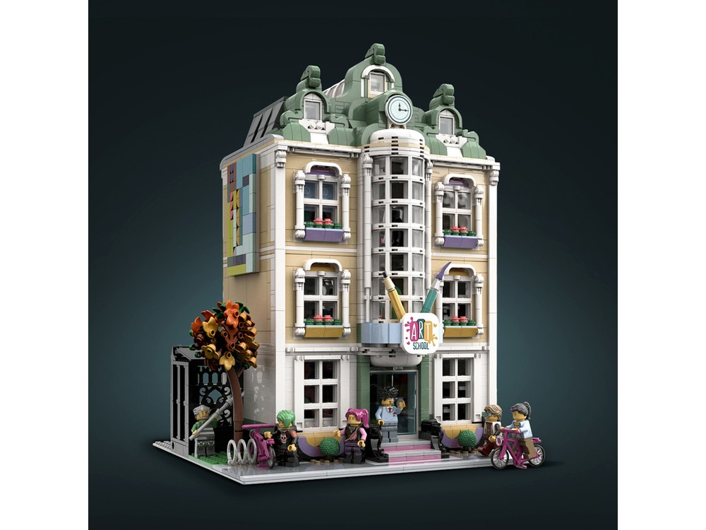 LEGO MOC Art School by BrickAtive | Rebrickable - Build with LEGO