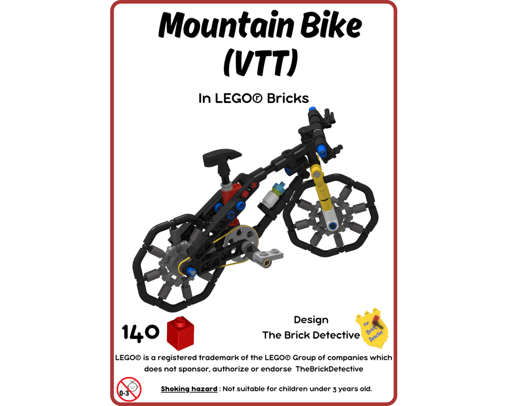 LEGO MOC Mountain Bike by The Brick Detective | Rebrickable - Build ...