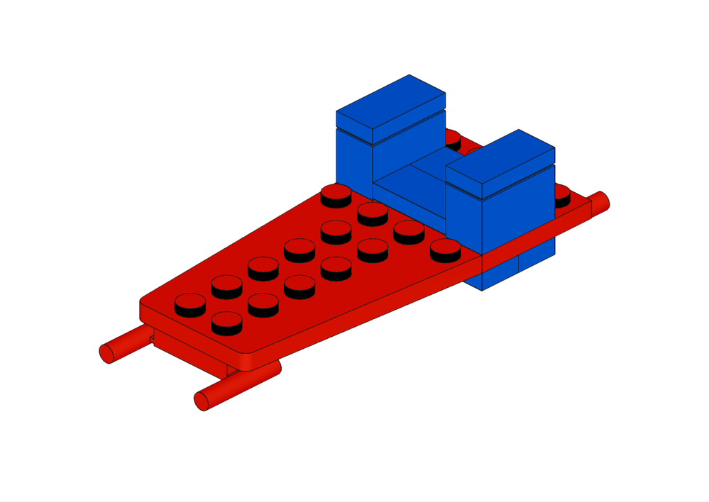 LEGO MOC-188370 minifigure stretchrt (spinal board) by Geewcmx ...