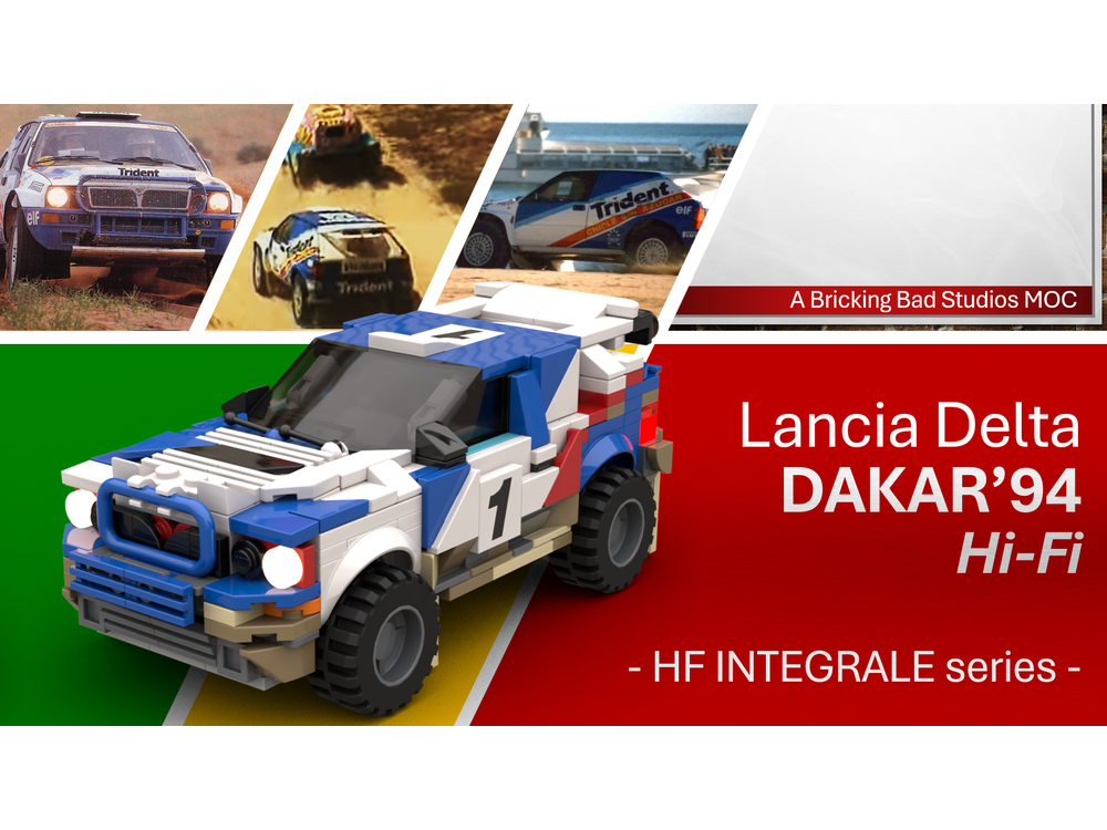 LEGO MOC Lancia Delta - DAKAR'94 Hi-Fi [Servià'94] (HF INTEGRALE series ...