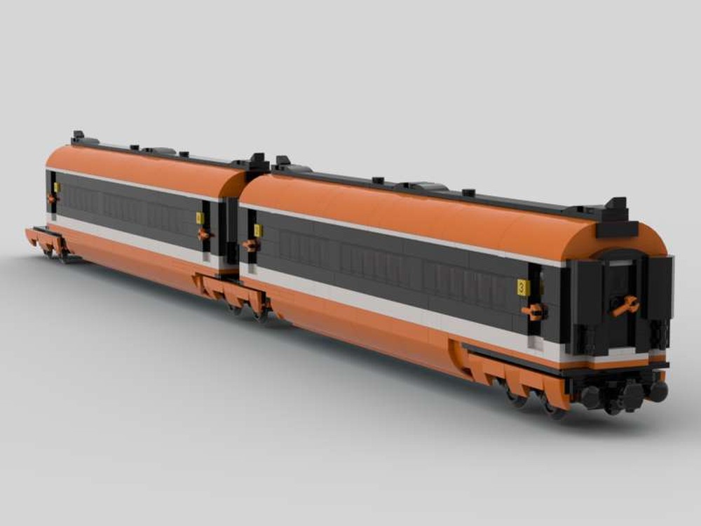 Lego Moc Tgv Sud Est Economy Class Articulated Horizon Express 10233
