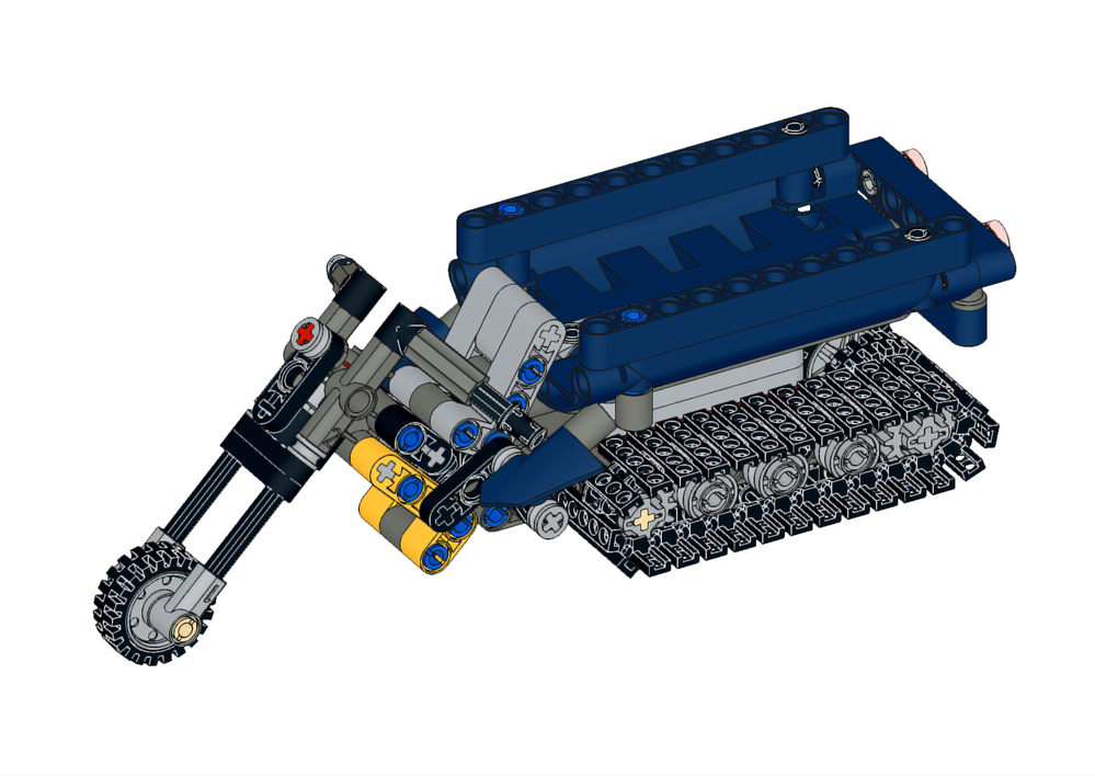 LEGO MOC Half-Track Motorcycle by NARP | Rebrickable - Build with LEGO