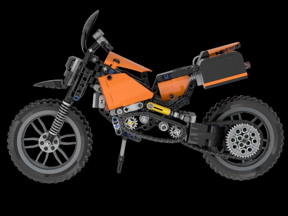 Lego Moc Travel Enduro Motorcycle By S90sml Rebrickable Build With Lego