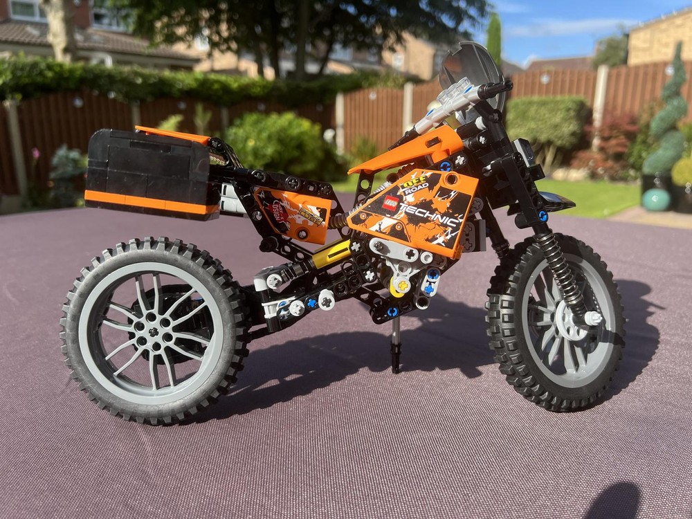 Lego Moc Travel Enduro Motorcycle By S90sml Rebrickable Build With Lego