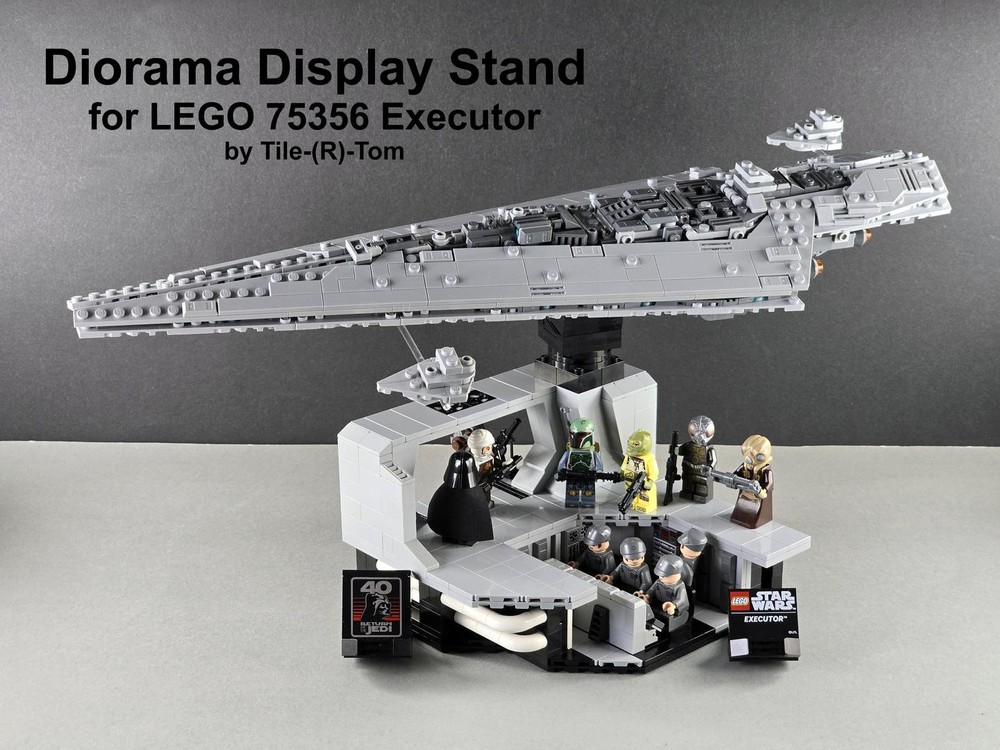 LEGO MOC Diorama Display Stand for 75356 Executor by Tile-(R)-Tom ...