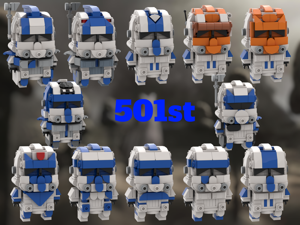 LEGO MOC 501st Legion Brickheadz BUNDLE by Ant0noo | Rebrickable ...