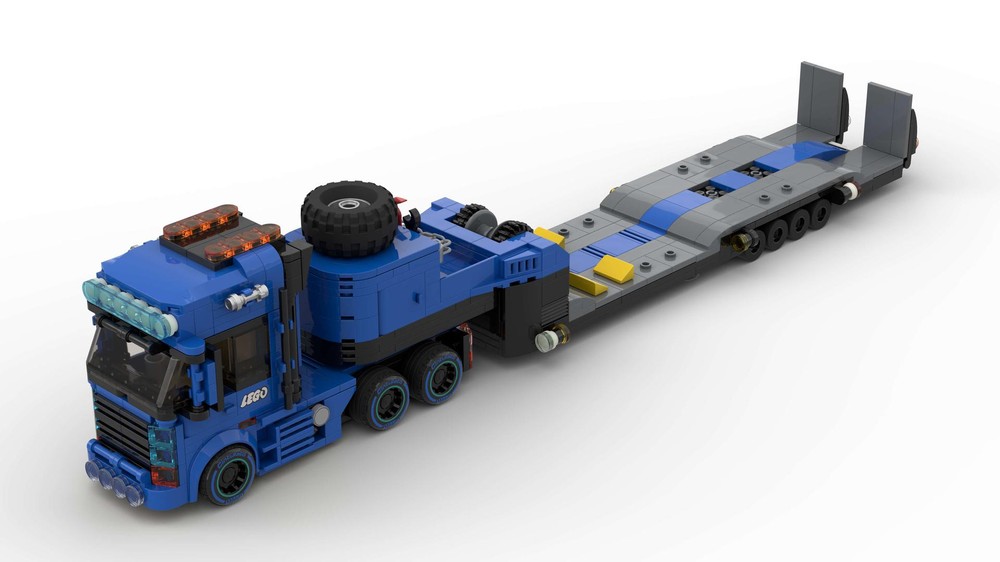 LEGO MOC Truck with flatbed trailer by P6tu | Rebrickable - Build with LEGO