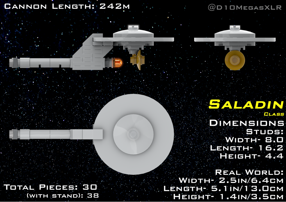 LEGO MOC Saladin Class by D10MegasXLR | Rebrickable - Build with LEGO