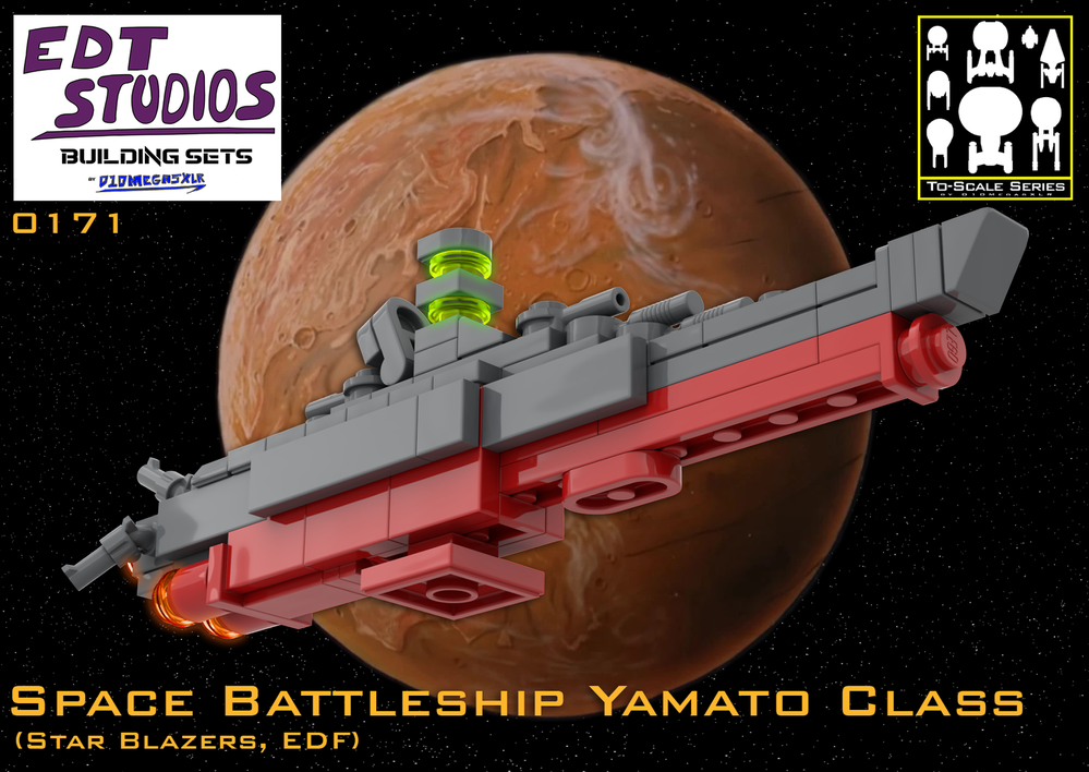 LEGO MOC Space Battleship Yamato Class (EDF) by D10MegasXLR ...