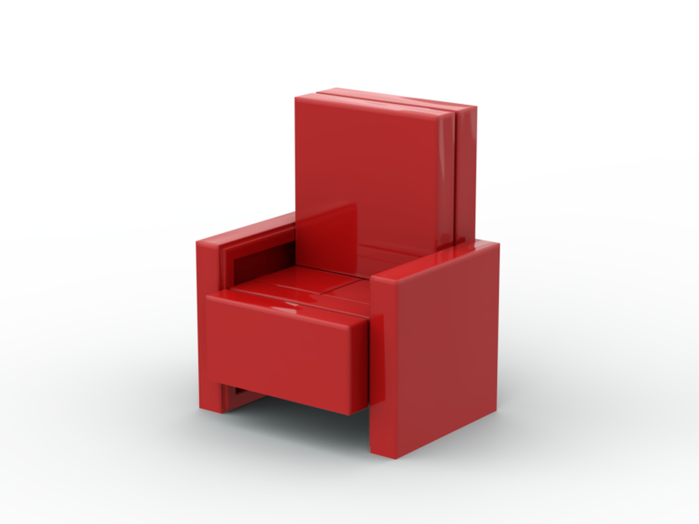 LEGO MOC-188503 Arm Chair - Minifig Scaled by RYO Furniture Designs ...