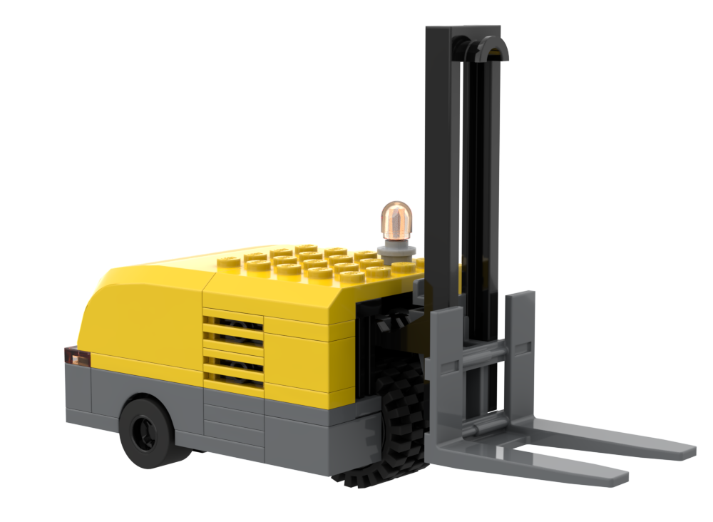 Lego Moc Autonomous Forklift By Orchardbuilds Rebrickable Build