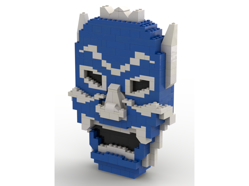 LEGO MOC The Blue Spirit Mask by CosmicBrix | Rebrickable - Build with LEGO
