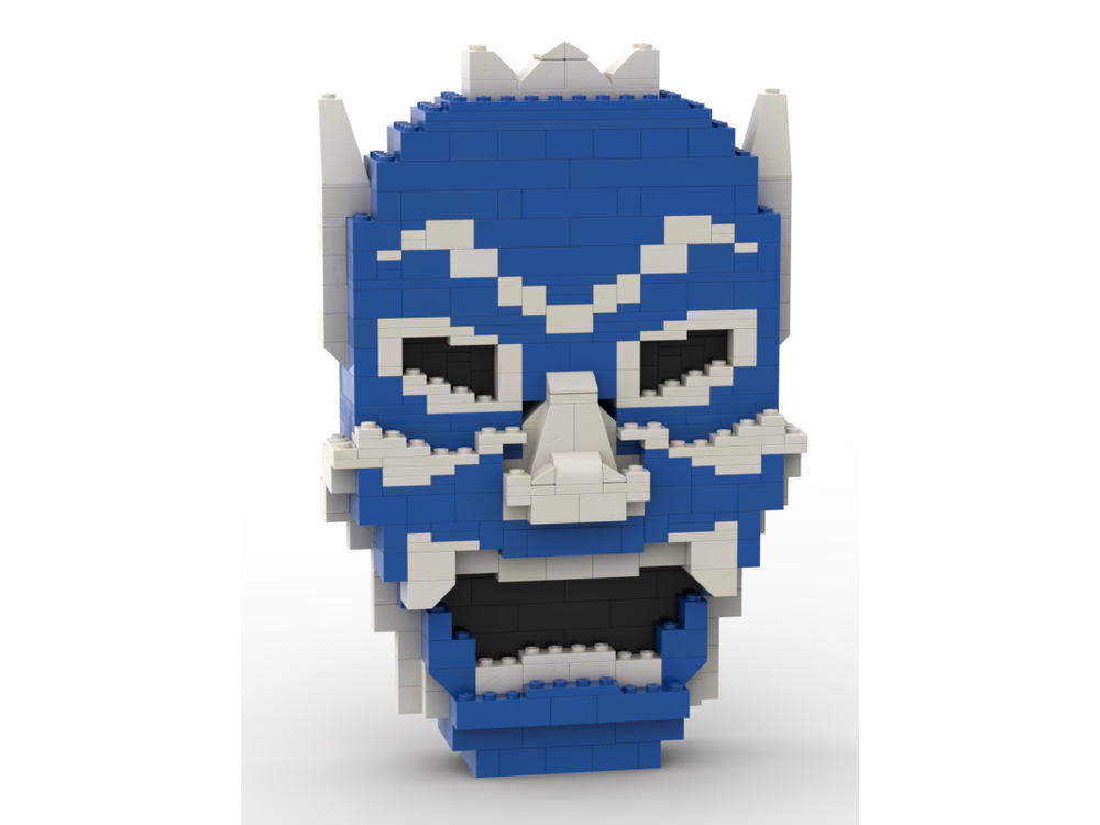 LEGO MOC The Blue Spirit Mask by CosmicBrix | Rebrickable - Build with LEGO