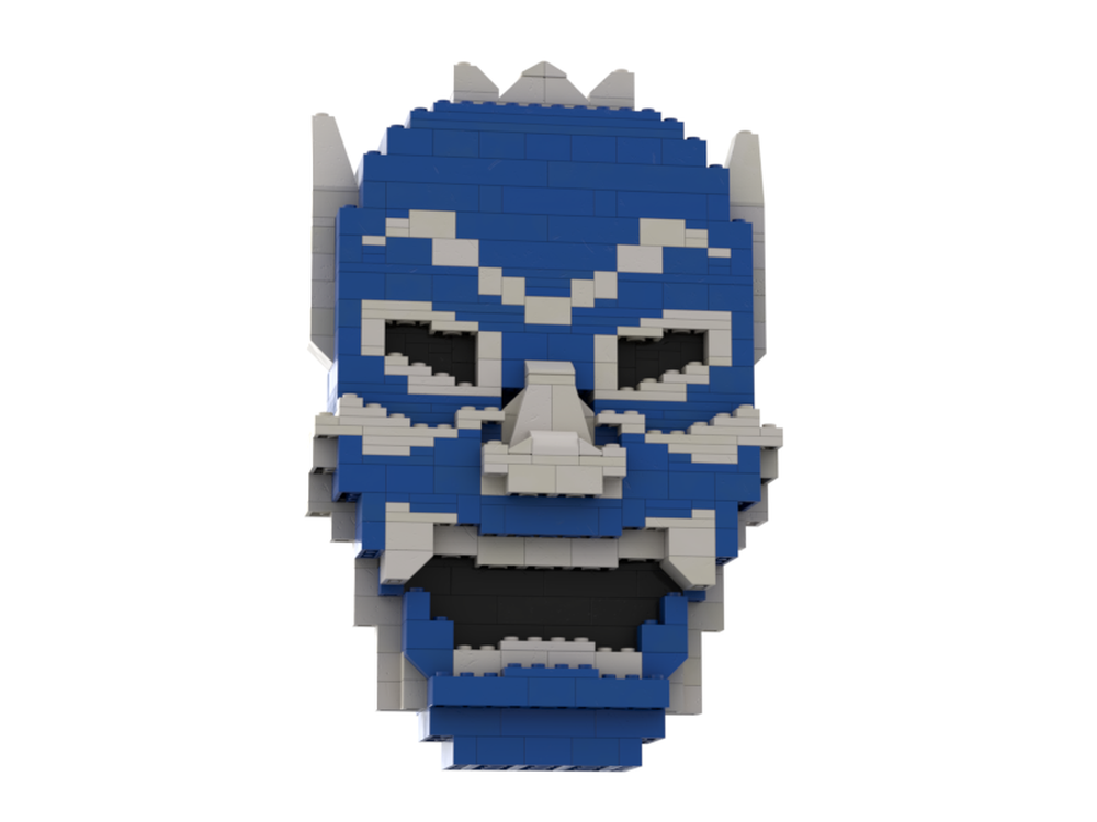 LEGO MOC The Blue Spirit Mask by CosmicBrix | Rebrickable - Build with LEGO