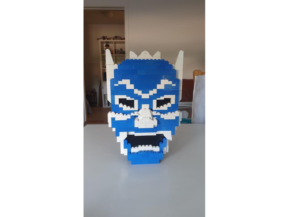 LEGO MOC The Blue Spirit Mask by CosmicBrix | Rebrickable - Build with LEGO