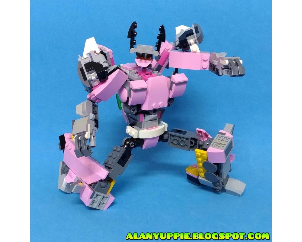 LEGO MOC Transformer Cyclonus using LEGO Overwatch set 75973: D Va ...