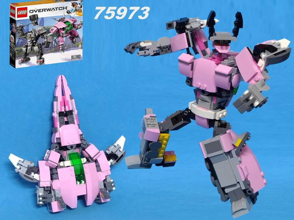 LEGO MOC Transformer Cyclonus using LEGO Overwatch set 75973: D Va ...