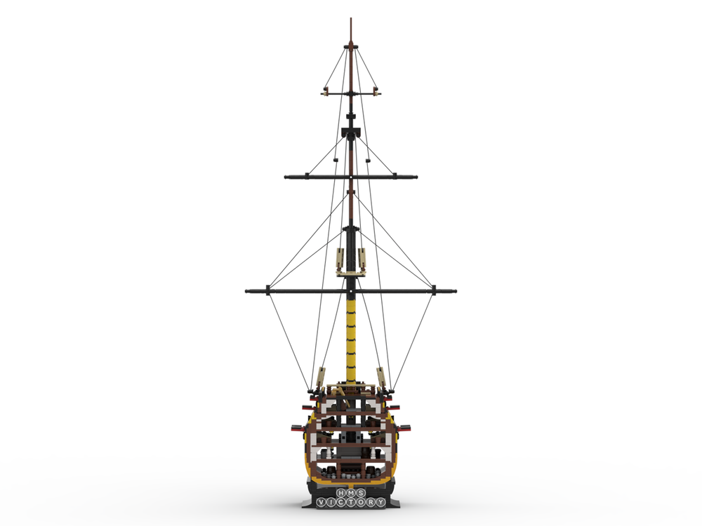 Lego Moc Hms Victory Cross Section Model By Henktor Rebrickable