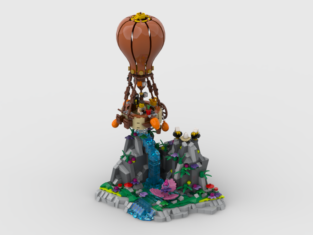 LEGO MOC Air Balloon Diorama by gabizon | Rebrickable - Build with LEGO