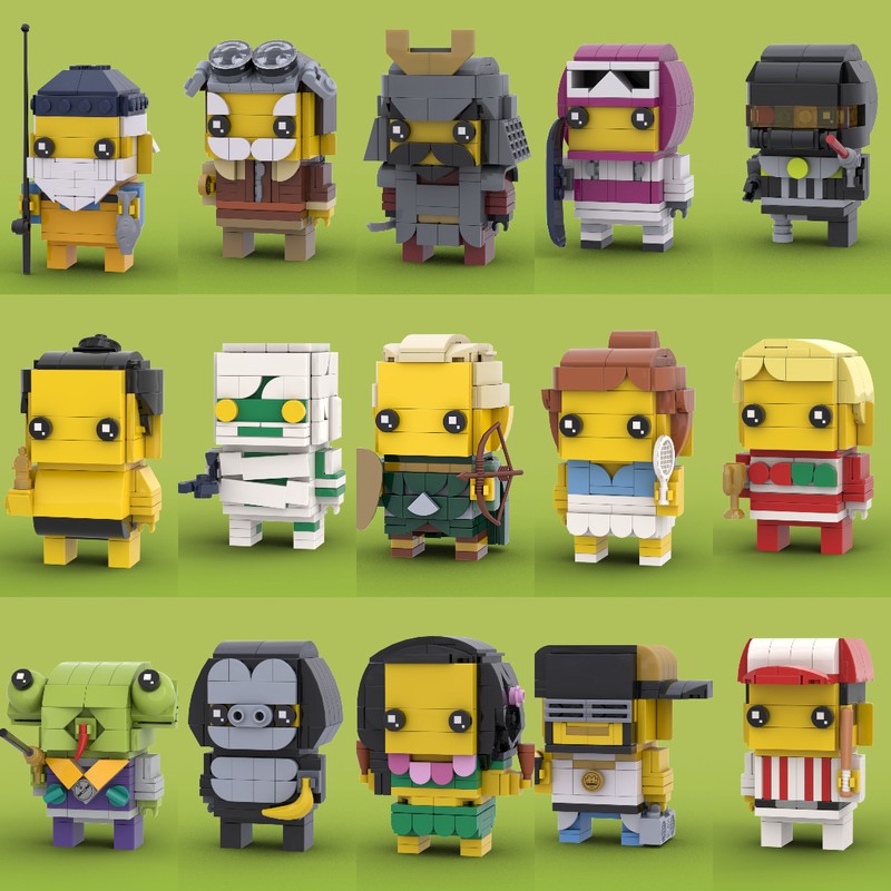 LEGO MOC CMF Series 3 BrickHeadz Bundle by SkyCaptain | Rebrickable ...