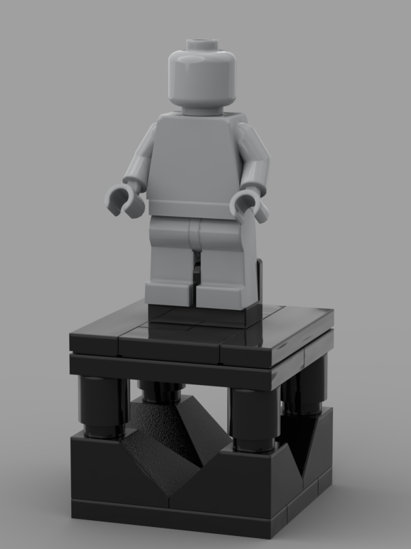Lego Moc Minifigure Display Stand Size 1 By Pixabricks Rebrickable Build With Lego
