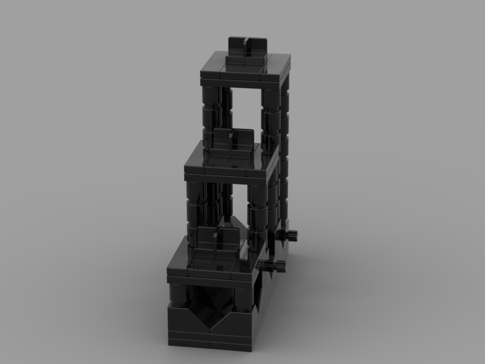 Lego Moc Minifigure Display Stand Size 3 By Pixabricks Rebrickable Build With Lego