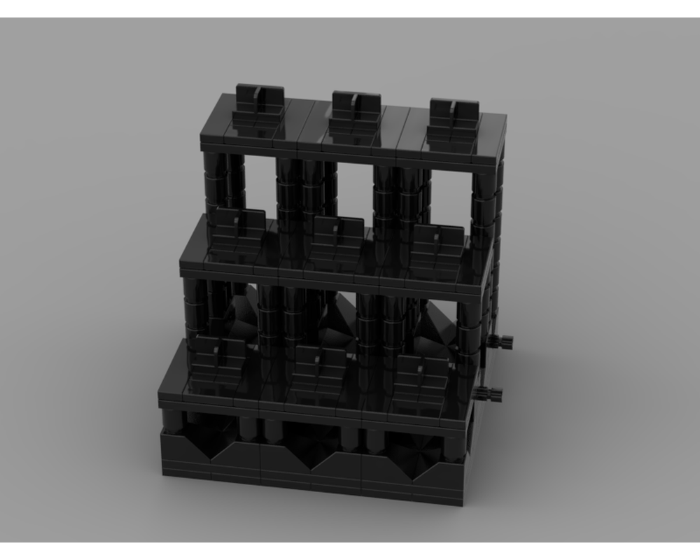 Lego Moc Minifigure Display Stand Size 3 By Pixabricks Rebrickable Build With Lego