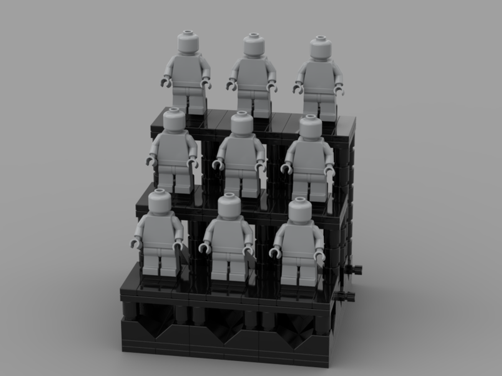 Lego Moc Minifigure Display Stand Size 3 By Pixabricks Rebrickable