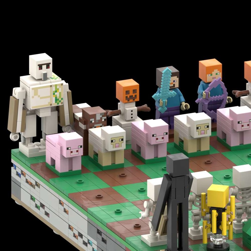 LEGO MOC Minecraft Chess by imagibricks | Rebrickable - Build with LEGO