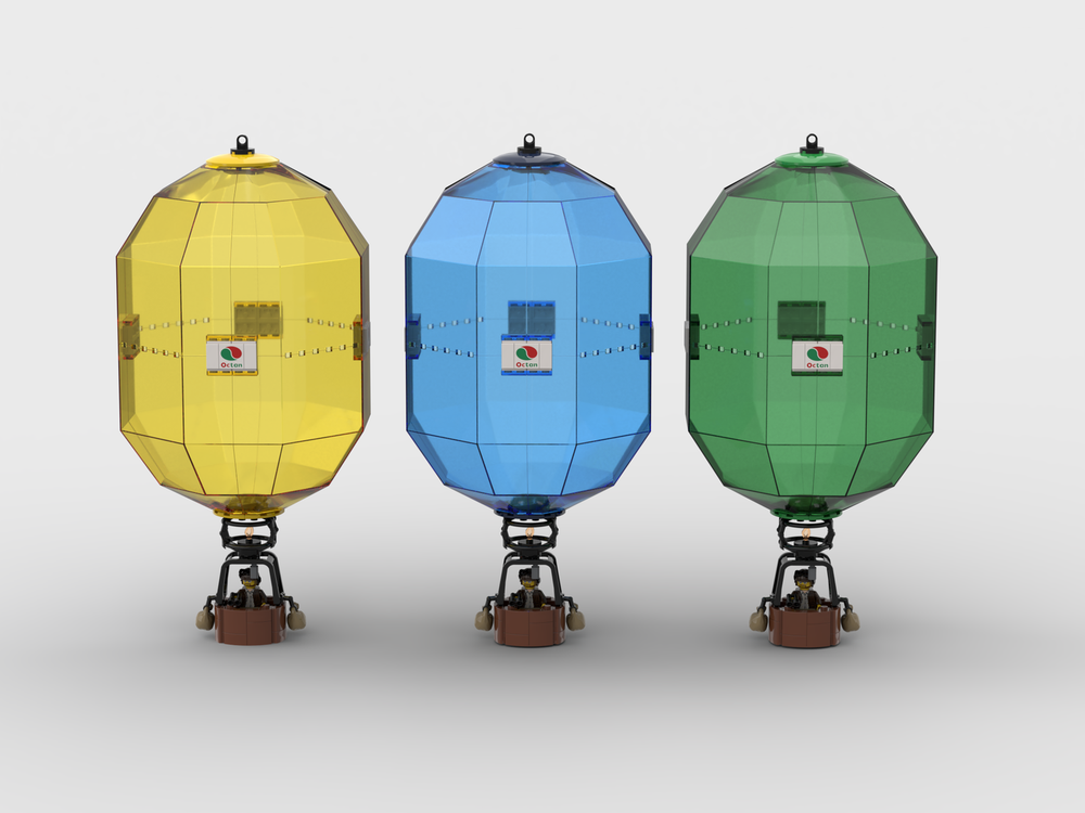 LEGO MOC Hot Air Ballon by BrickHappens | Rebrickable - Build with LEGO