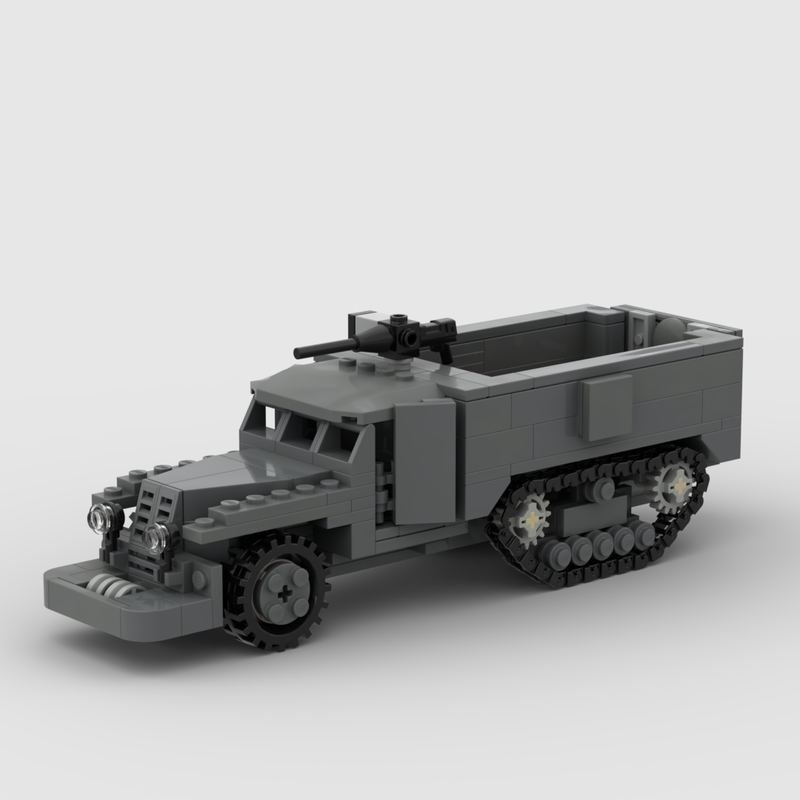 LEGO MOC WW2 US M3 Halftrack by LegoPattonFilms | Rebrickable - Build ...