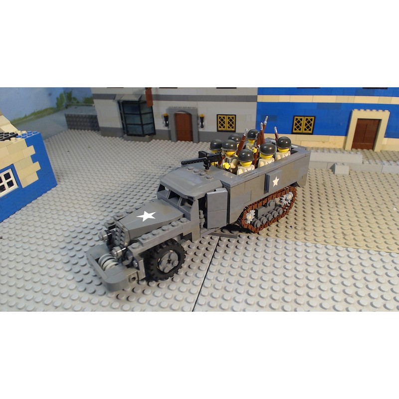 LEGO MOC WW2 US M3 Halftrack by LegoPattonFilms | Rebrickable - Build ...